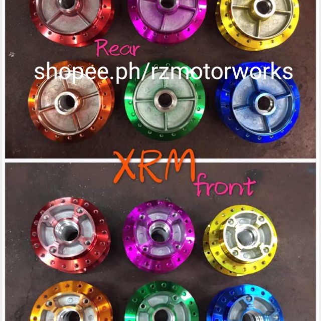 motorcycle Hub xrm 110,wave125, wave100(pair)front and rear red blue ...