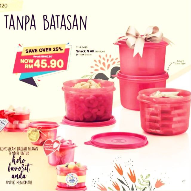 Tupperware Snack n All (SET) | Shopee Philippines