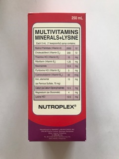 NUTROPLEX Syrup Multivitamins Minerals for KIDS 250 ml | NATASHA ...