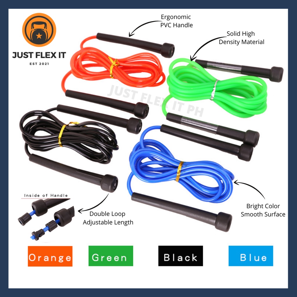 Bright Color PVC Jump Rope Adjustable Durable Skipping Rope for Fitness ...