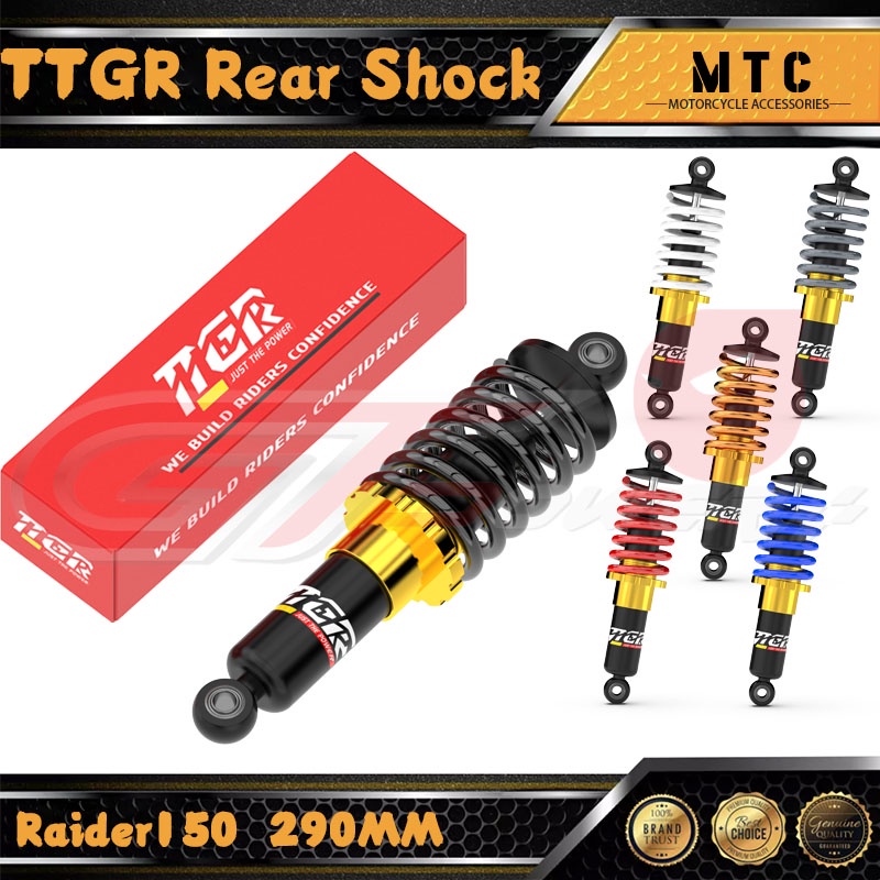TTGR Rear Shock 290MM Exclusive For Raider150 290MM Made in Thailand ...