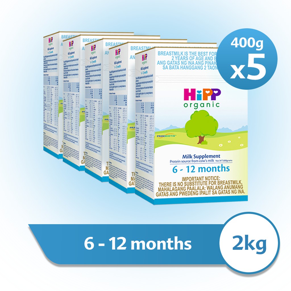 HIPP Organic Milk Supplement 6-12mos 2kg | Shopee Philippines