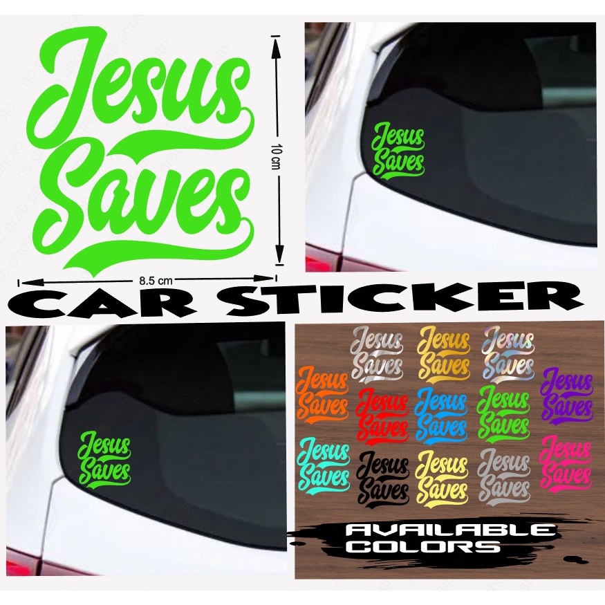 Jesus saves sticker car sticker | Shopee Philippines