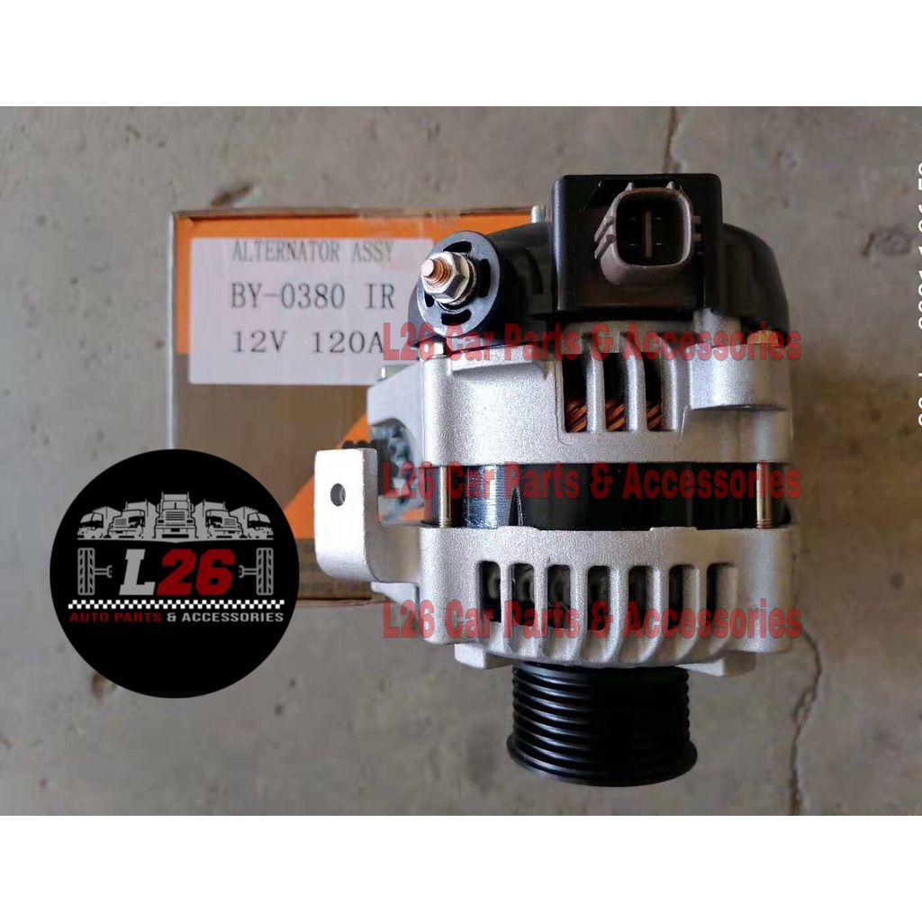 Toyota 2L Alternator Assembly 120A , 12V BY-0380IR Deep Type w/o Vacuum ...