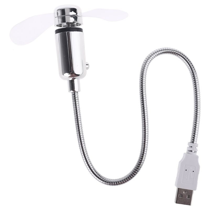 Left USB-Powered Portable Mobile USB Fan Mini Gooseneck Fan for Laptop ...