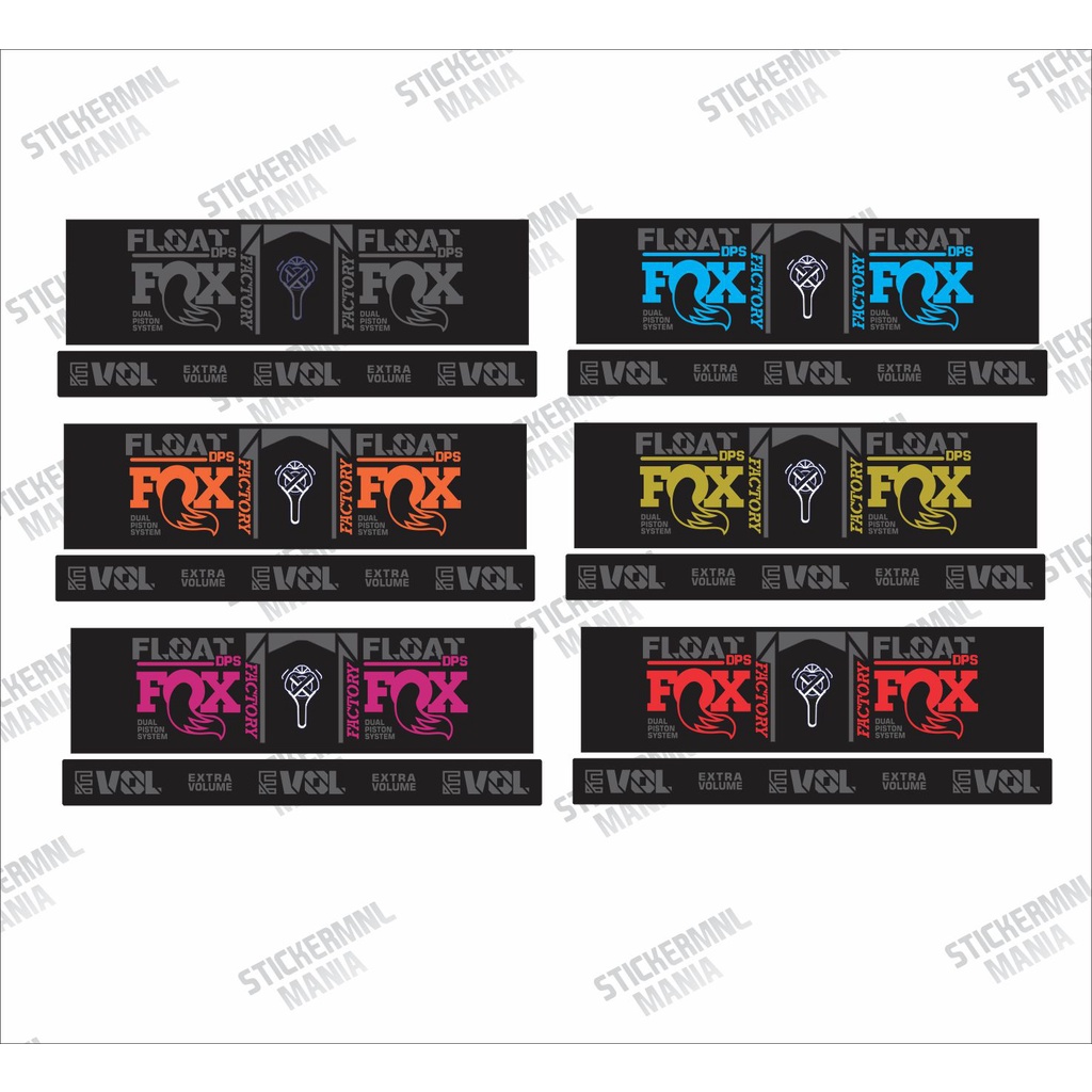 2021 Fox Float Dpx Rear Shock Stickers Mtb Shock Absorber Decals ...