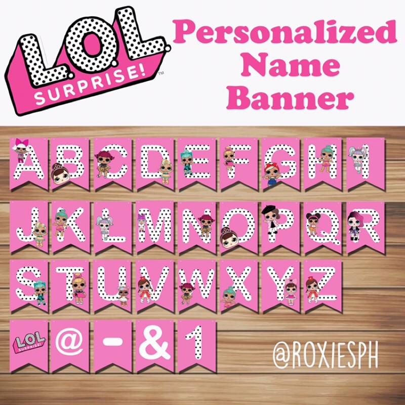 LOL Surprise Personalized Name Banner | Shopee Philippines