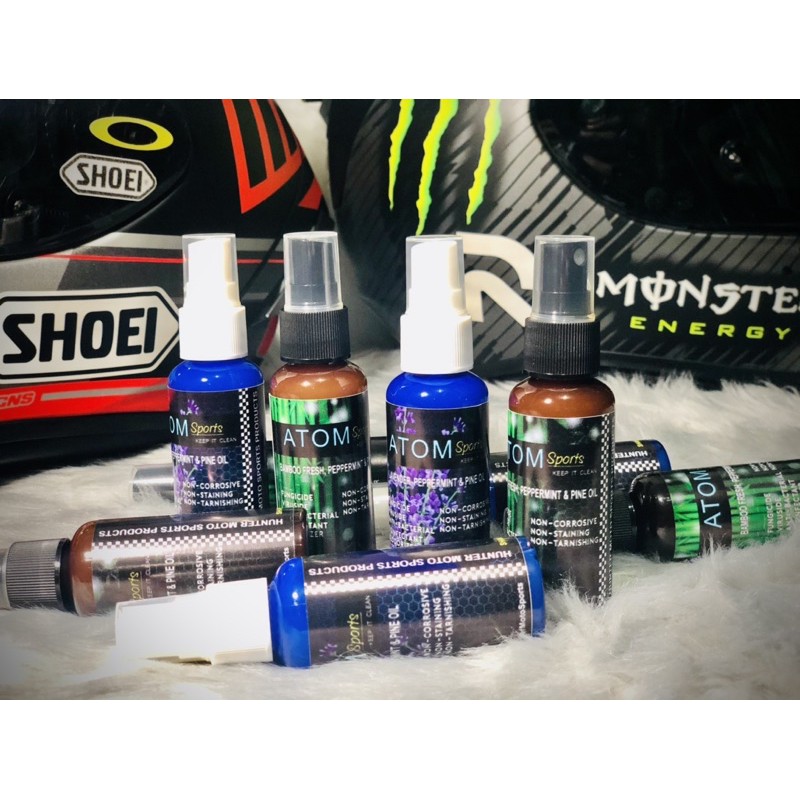 HELMET SPRAY | ATOM HELMET SPRAY | HELMET DEODORIZER AND DISINFECTANT ...