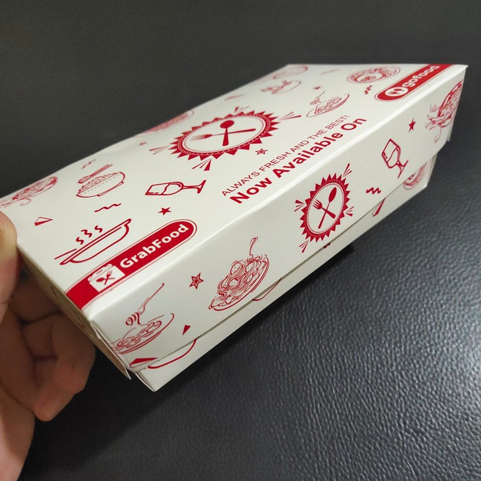 Medium MOTIF Folding PAPER BOX - LUNCH BOX - Food Packaging Contents ...
