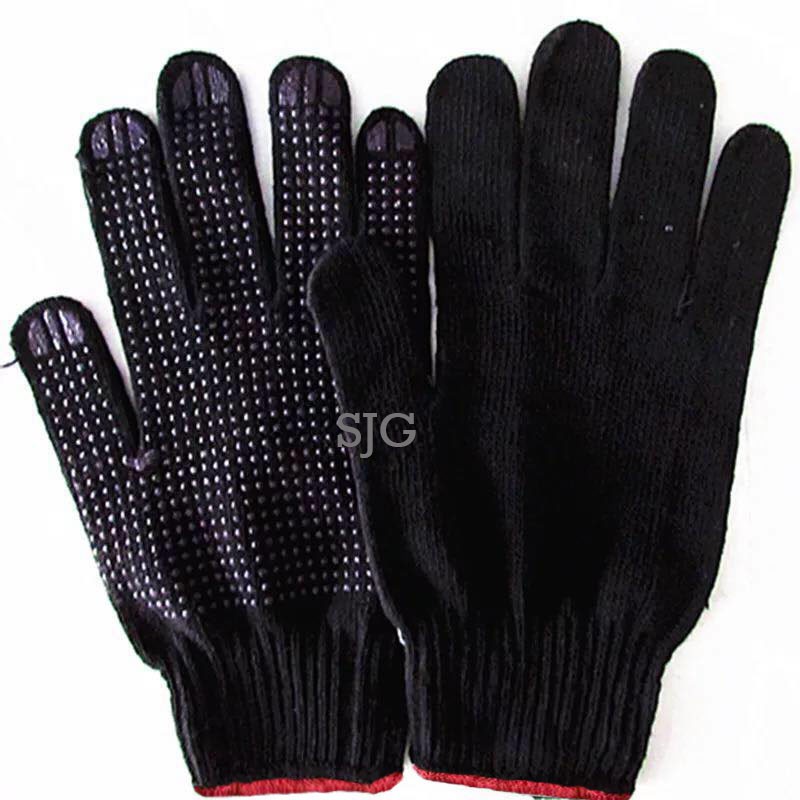 12 PAIR Dotted Rubber Cotton Gloves Protective Gloves Wear Resist ...