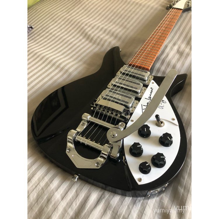 China Made Rickenbacker 325 Black 6 string Guitar 21 Frets B500 Tremolo ...