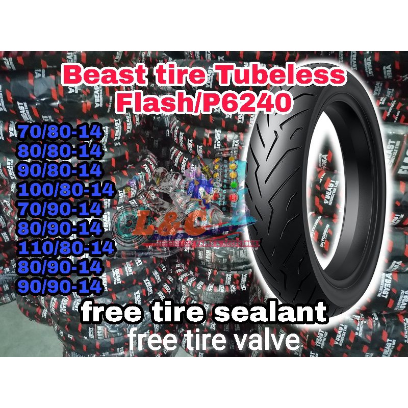 BEAST FLASH TUBELESS TIRE 14" / beast tire x 14 / Beast tire 14 / BEAST ...