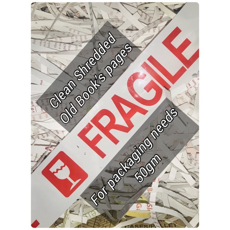 Clean Shredded Old Book’s pages for your filler or packaging needs 50 ...