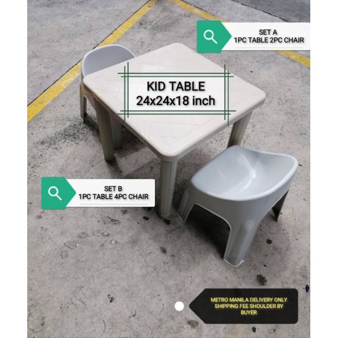 Kids table set monoblock kid table with chair mesa (for other logistic ...