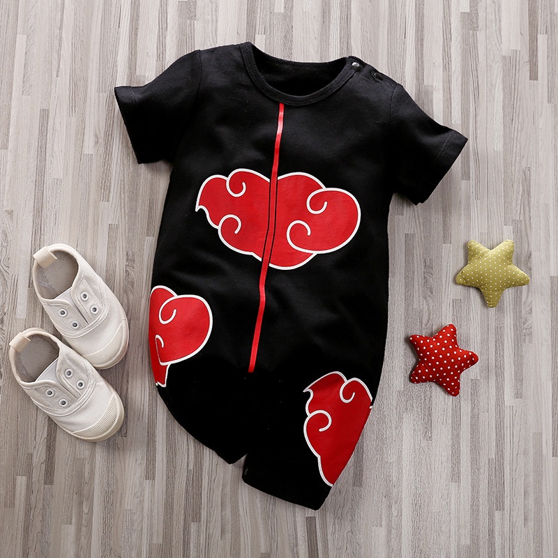 Anime Baby Romper Naruto Dragon Ball Short Sleeve Luffy Sasuke Uzumaki ...