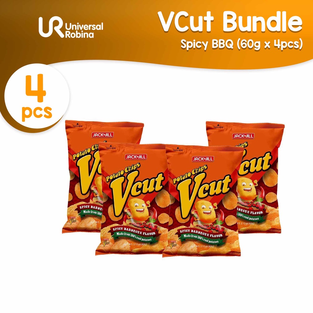 4 x Vcut Spicy BBQ (60g) | Shopee Philippines