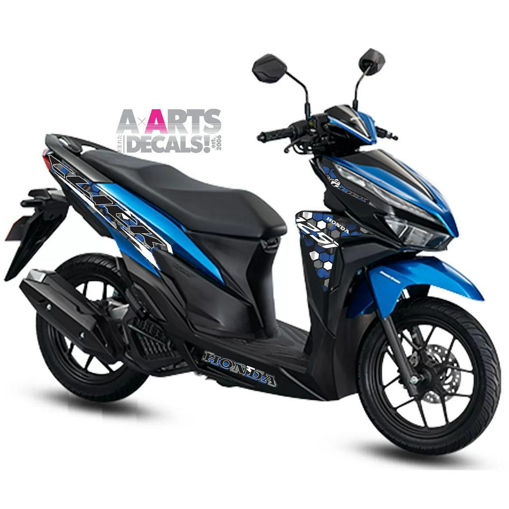 Honda Click 125i Gamechanger V.2 Honeycomb Sticker Decals Stock pattern ...