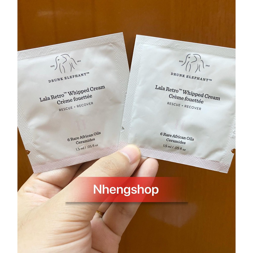 [Sample Pack 1.5ml] Drunk Elephant Lala Retro Whipped Cream | Shopee ...