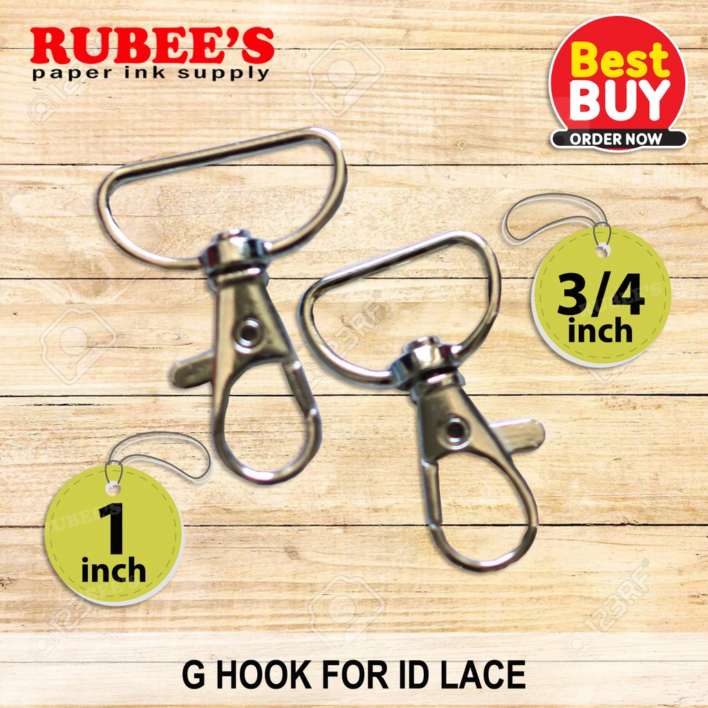 G-HOOK 1 AND 3/4 FOR ID LACE | Shopee Philippines