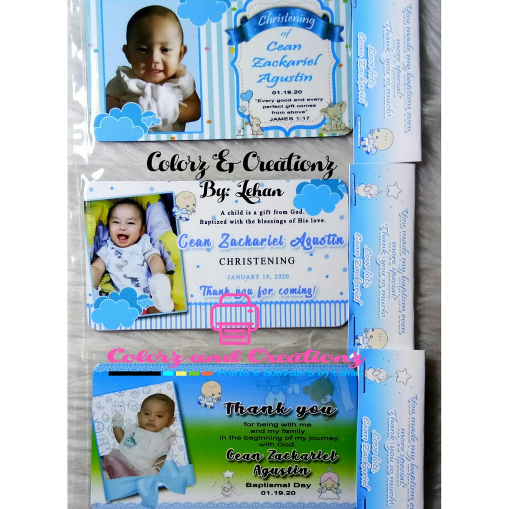 Baptism Souvenir | Ref Magnet | Christening, Dedication | Shopee ...