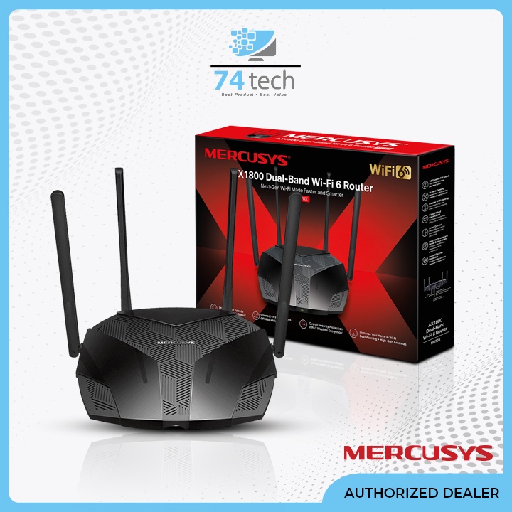 Mercusys MR70X AX1800 Dual Band WiFi 6 Router | Shopee Philippines