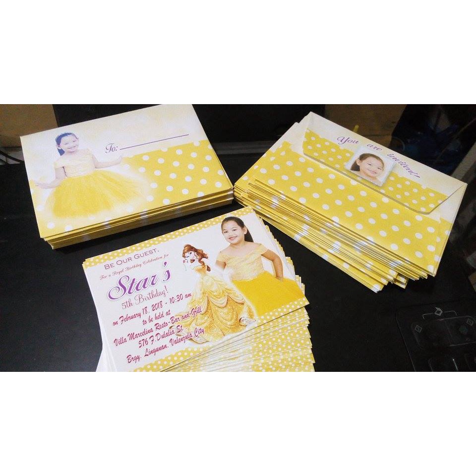 Invitation Customized Personalized With Envelope | Shopee Philippines