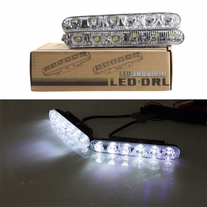 6-point FORTUNER DRL LED Light 2PC Contents Bright 2x6. bumper ...