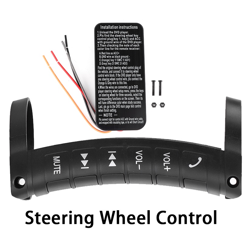 Multifunction Steering Wheel Button Remote Control Navigation 2 Din DVD Controller Universal ...
