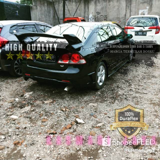 Honda civic fd Spoiler Bodykit Material duraflex, PNP And Quality ...