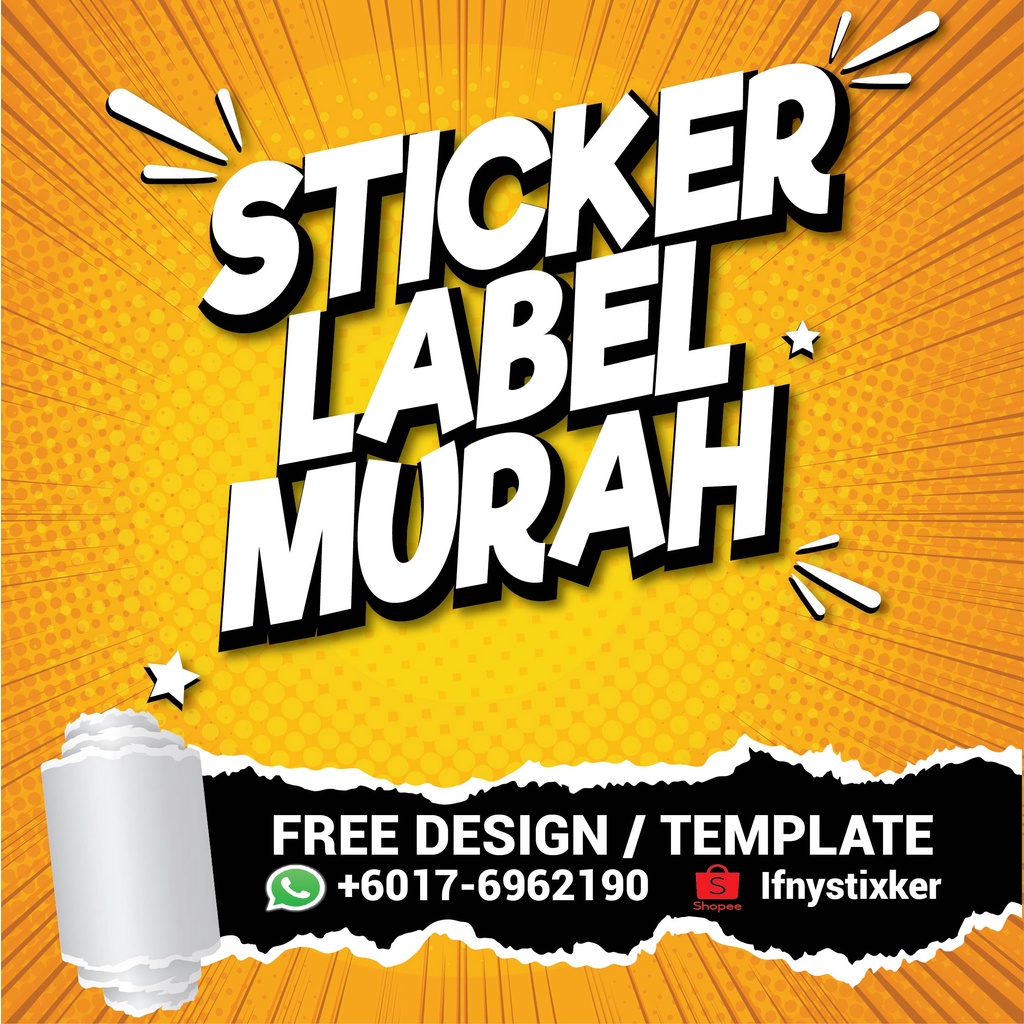 STICKER LABEL PRODUK, STICKER KUIH RAYA, STICKER KUIH RAYA, STICKER ...