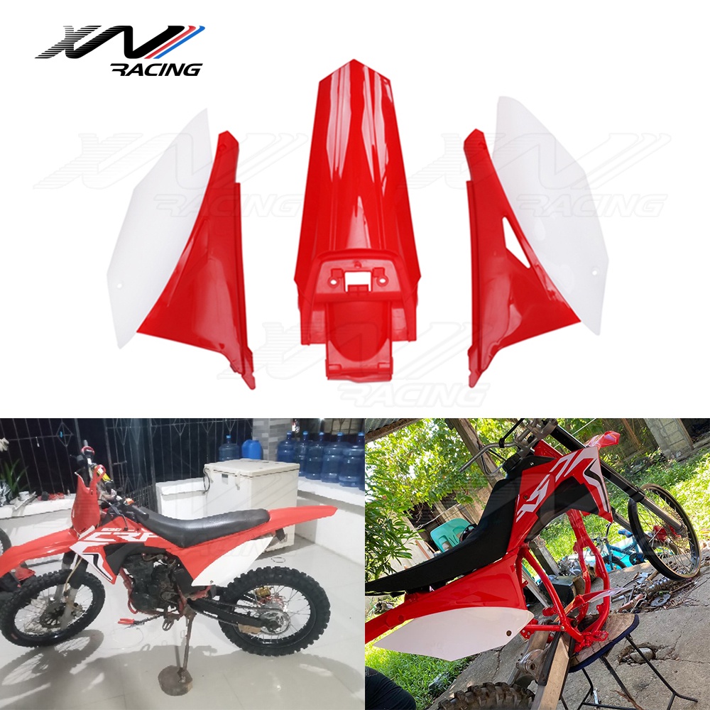 XW RACING Rear Fender Rear Side panels Mudguard Mud Flaps Cover ...
