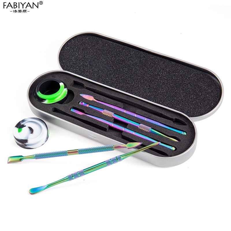 FABIYAN Double-End Dab Tools Set 5 Pcs Stainless Steel Wax Carving ...