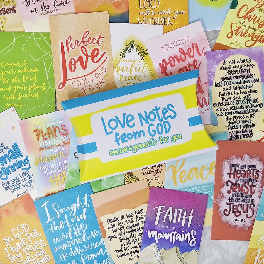 Love Notes From God: Encouragements For You Bible Verse Cards | Shopee ...