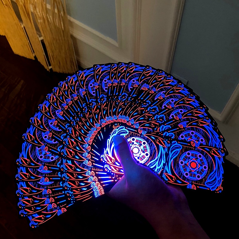 Iris UV Fluorescent Glowing Cardistry Playing Cards | Shopee Philippines