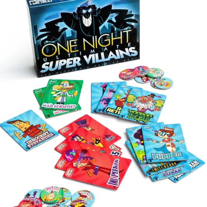 One Night Ultimate Super Villains (Original) Board Game | Shopee ...