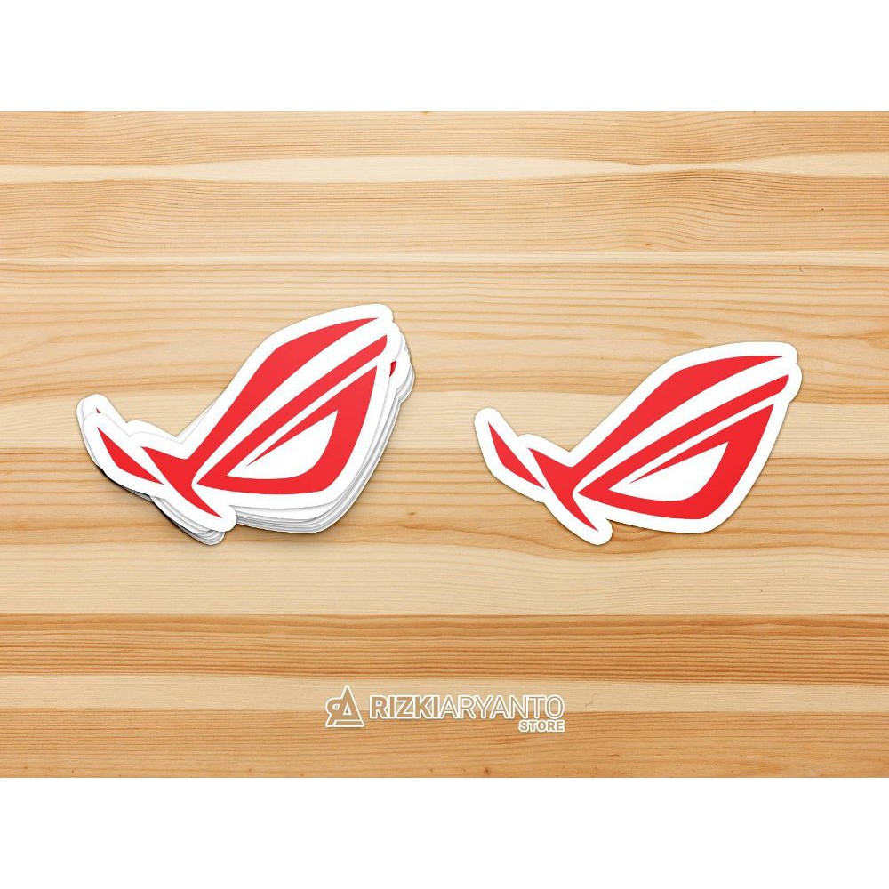 MERAH Sticker - ASUS ROG Logo Sticker Full Red For PC Laptop HP Etc ...