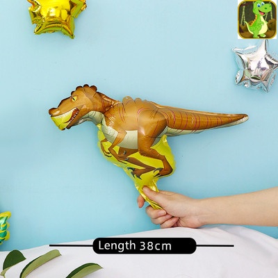 Mini Dinosaur Foil Balloon Handheld Triceratops Tyrannosaurus Rex ...