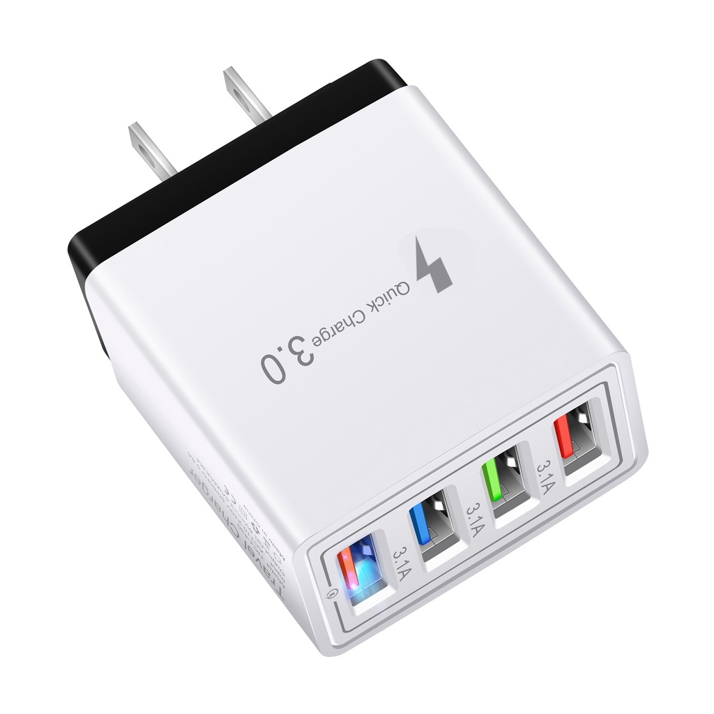 H&L USB Charger US plug for Philippines 4 USB Ports Charger Adapter ...