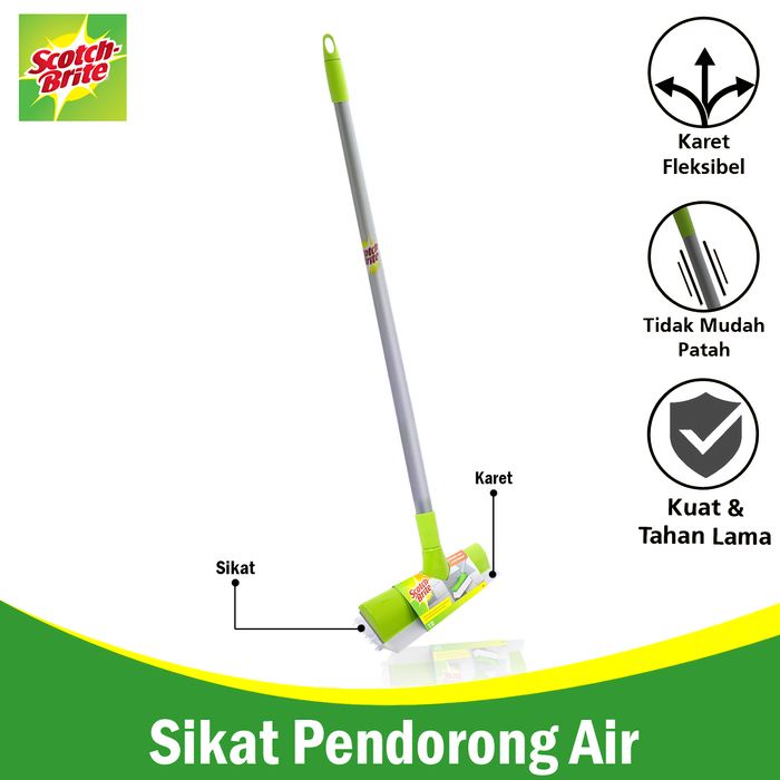 Pusapu 3M Scotch Brite Water Pusher Floor Brush ID 772 Handle Floor ...