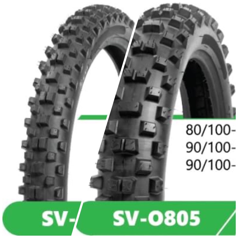 SHIHFA MOTORCYCLE MOTOCROSS TIRE SV-0805 SV-0807 Tube Type 4PR 90 ...