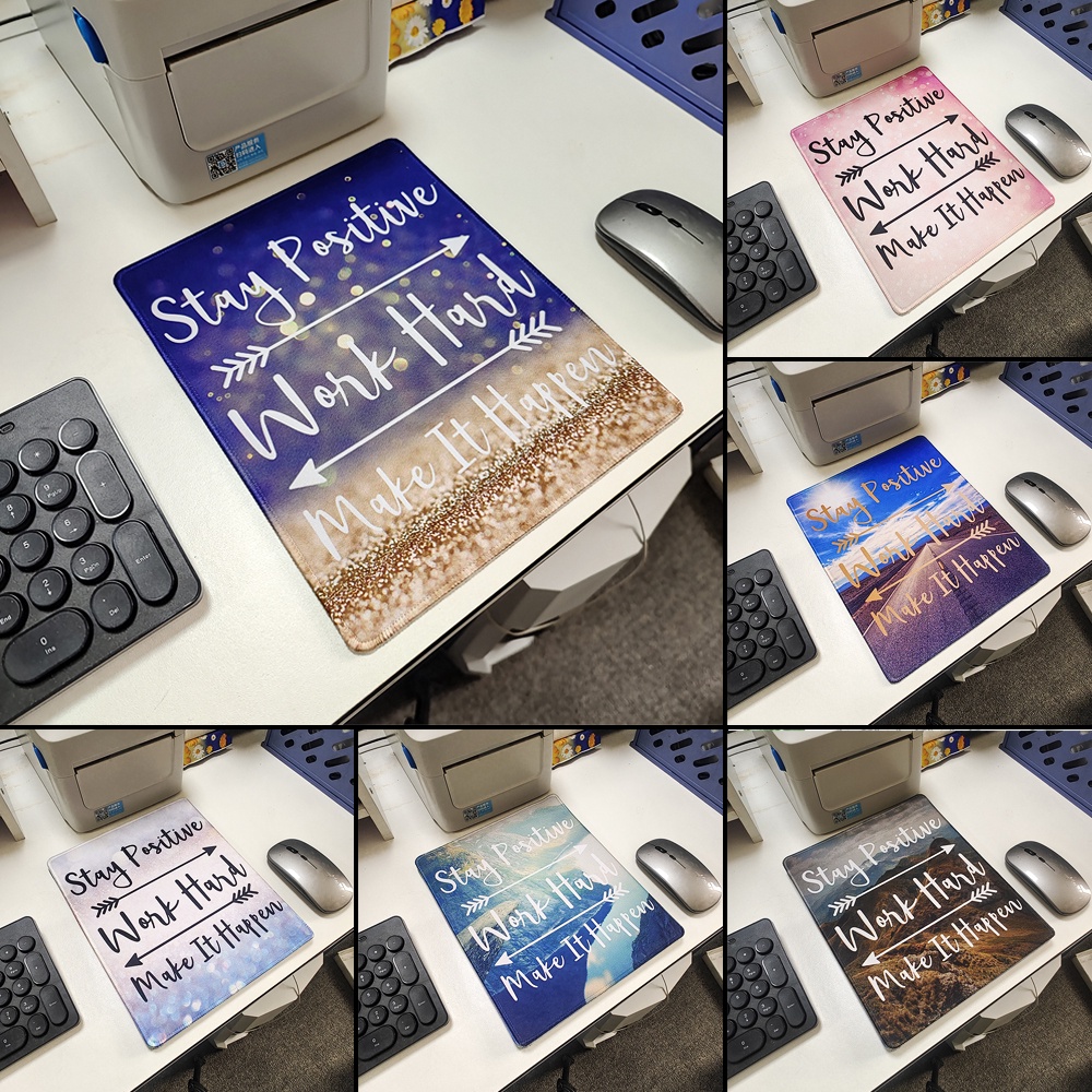 Small mouse pad, Gaming Mouse Pad, Stay Positive Work Hard and Make It ...