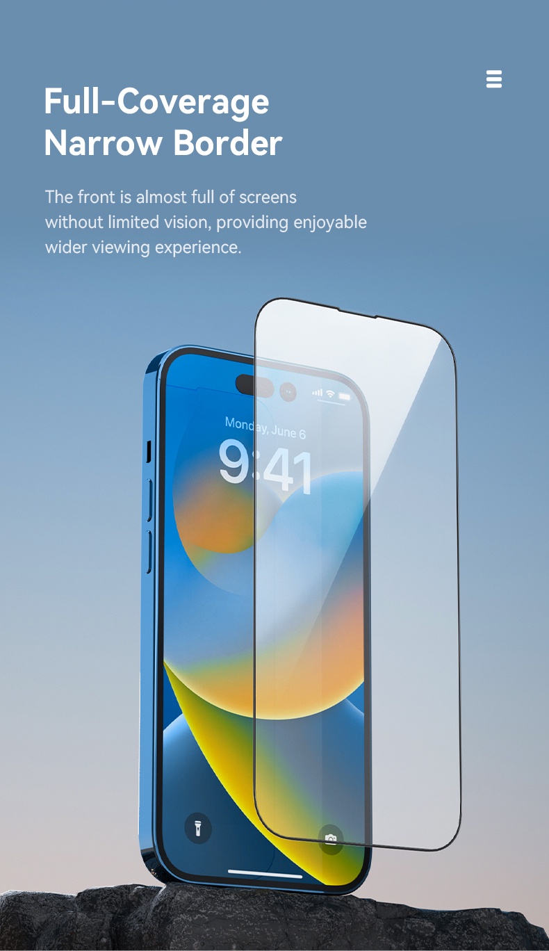 Rock Space Crystal HD Full-screen Tempered Glass Screen Protector For ...