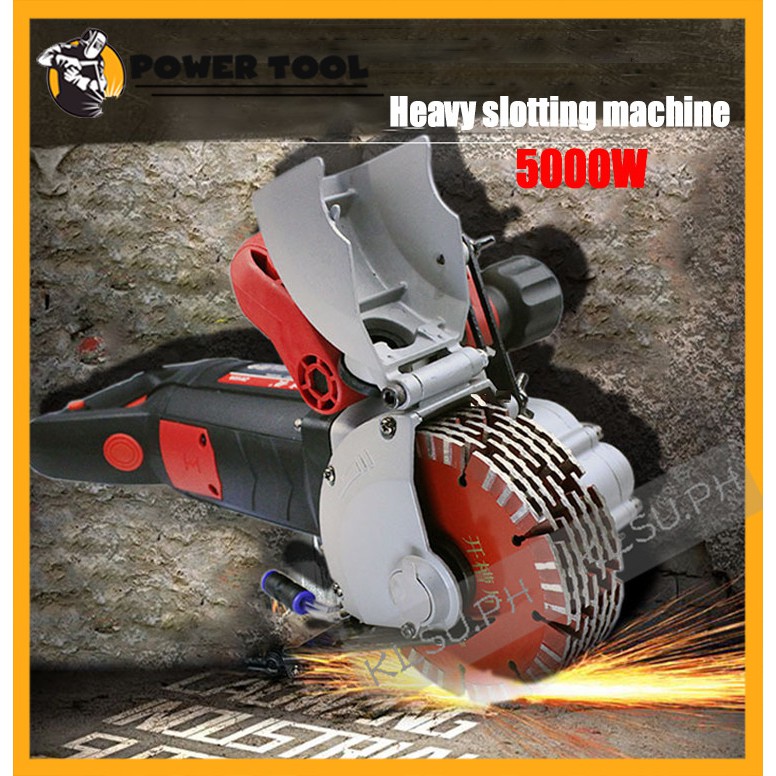Grooving Machine Electric Wall Chaser 5000W 7500RPM Wall Groove ...