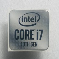 INTEL Inelt CORE i7 10th Gen 2019 sticker | Shopee Philippines