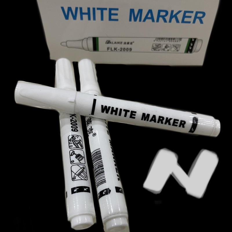 Northstar | 1 box 10pcs White Permanent Marker (1.5mm) | Shopee Philippines
