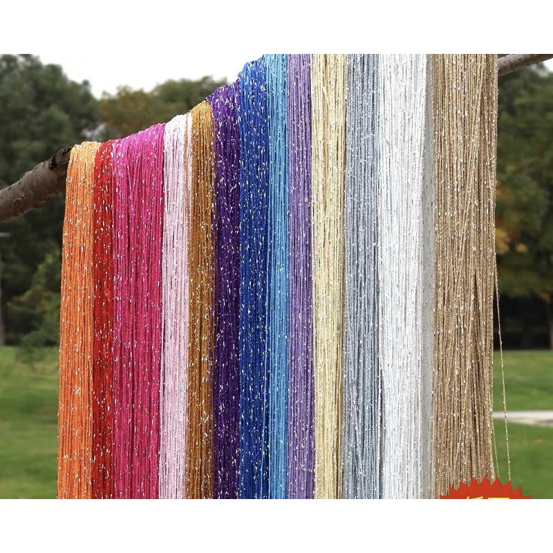 COD silver string curtain ① | Shopee Philippines