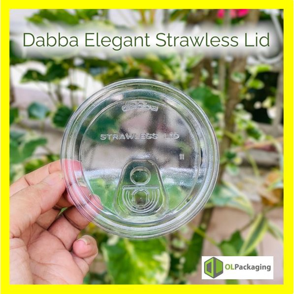 1 box DABBA Elegant Strawless, Dome & Flat Lid 95mm (1250pcs) | Shopee ...