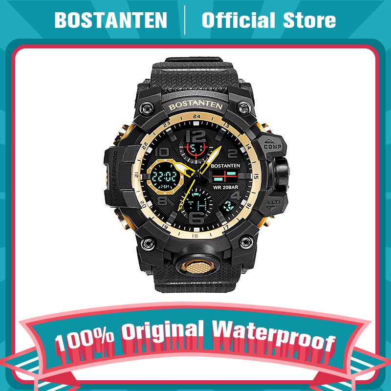 Bostanten watch for men waterproof watch for men digital watch men ...