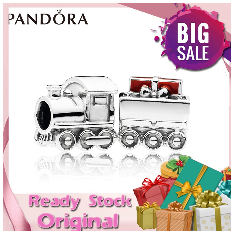 Ready Stock PANDORA Silver Charm Christmas Train Diy Bracelet For Women ...