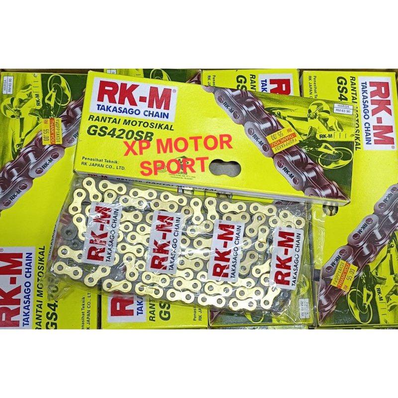 Rantai 420 120L 122L 132L Warna Gold RKM (GS420SB) | Shopee Philippines